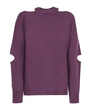 Federica Tosi Cut-out Knitwear - Purple