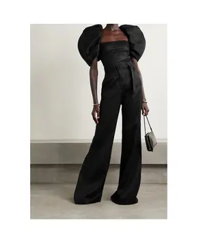 Gabriela Hearst Puff Sleeve Top With Square Neckline