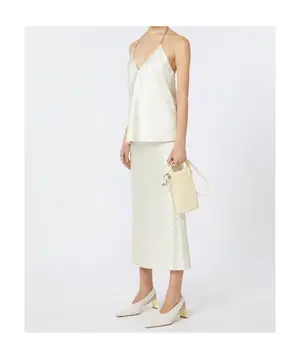 Sportmax V-neck Chain-detailed Top - Ivory