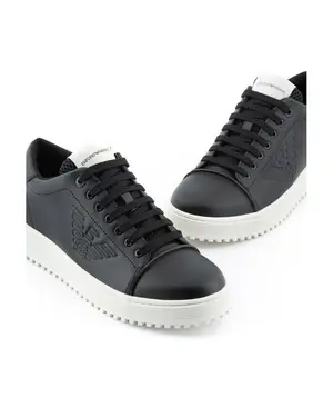 Emporio Armani Logo Detail Lace-up Sneakers