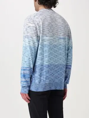 Missoni Slub Straight Hem Knitted Jumper - Blue