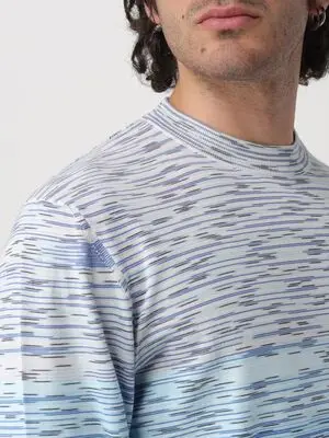 Missoni Slub Straight Hem Knitted Jumper - Blue