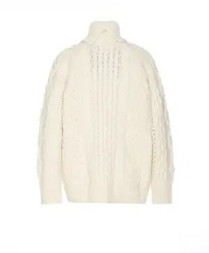 LOULOU STUDIO Cable Knit Turtleneck Sweater