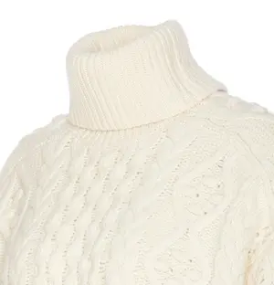 LOULOU STUDIO Cable Knit Turtleneck Sweater
