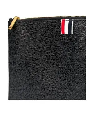 Thom Browne Rwb Striped Medium Clutch Bag