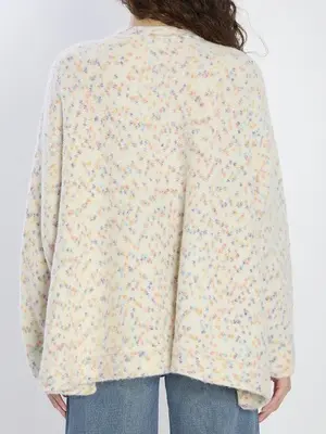 Loewe Embroidered Logo V-neck Cardigan