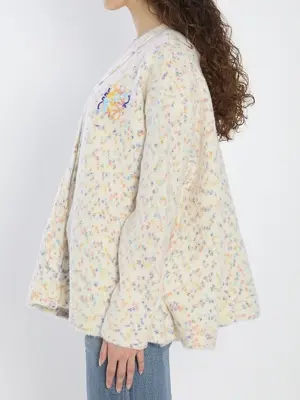 Loewe Embroidered Logo V-neck Cardigan