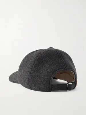 Loewe Logo-embossed Wool-blend Baseball Cap