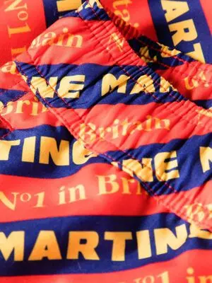 Martine Rose Beach Shorts With Stripe Lettering