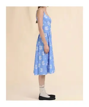 Marni Printed Poplin Flared Midi Dress