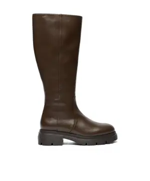 STUART WEITZMAN Hudson Lite Zip Boot - Walnut