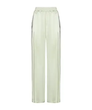 Fabiana Filippi Satin Elasticated Waistband Trousers - White