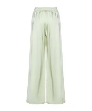 Fabiana Filippi Satin Elasticated Waistband Trousers - White