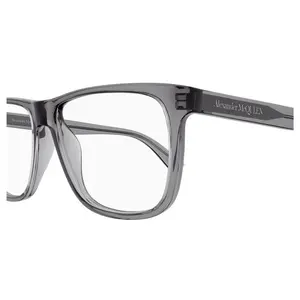Alexander McQueen Square Frame Eyeglasses - Gray