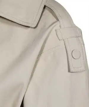 YVES SALOMON Double-breasted Belted Trench Coat