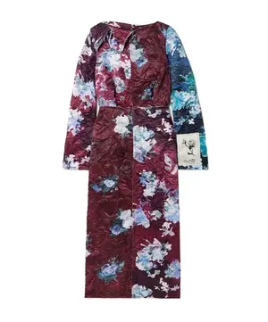 Erdem Floral Print Midi Dress