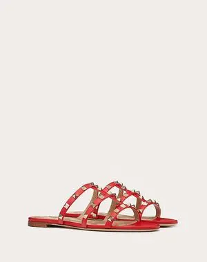 Valentino Garavani Rockstud Flat Sandals - Multicolor