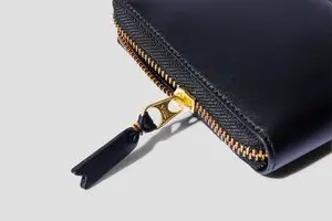 Comme Des Garçons Logo Wallet - Black