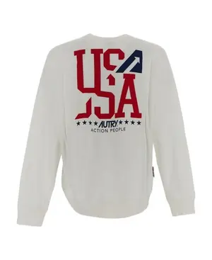 AUTRY Logo Printed Crewneck Sweatshirt