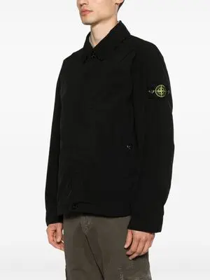 Stone Island Poly-tc Jacket With Logo Patch