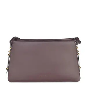 Pinko Logo Plaque Shoulder Bag - Gray