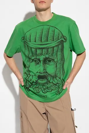 Versace La Maschera Print T-shirt