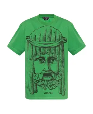 Versace La Maschera Print T-shirt - Green