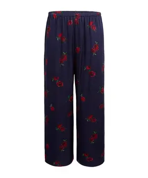 Khaite Mindy Floral Printed Pants - Black