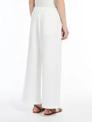 Max Mara Cropped Trousers With Floral Embroidery