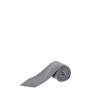 TOM FORD Logo Neck Tie - Gray