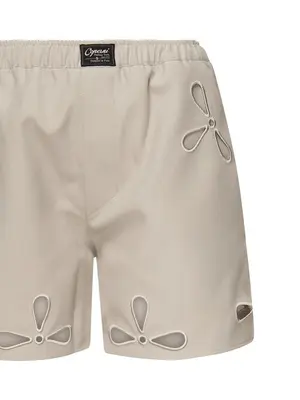 Coperni Logo Patch Cut-out Shorts