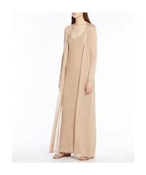 Max Mara Ritmo Sleeveless Ribbed Maxi Dress - Brown