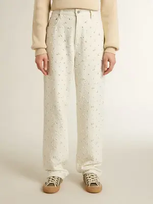 GOLDEN GOOSE Straight-leg Embellished Jeans