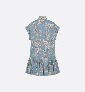 Dior Dioriviera Short Shirtdress With Toile De Jouy Palms Motif