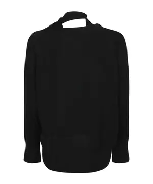 Incotex Cut-out High Neck Knitwear With V-neck