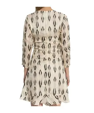 Isabel Marant Étoile Octavia Dress With Graphic Print And Ruched Detailing