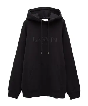LANVIN Logo Embroidered Hoodie