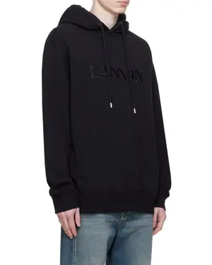 LANVIN Logo Embroidered Hoodie