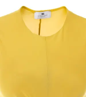 Elisabetta Franchi Jewel-detail Sleeveless Knitted Top - Yellow