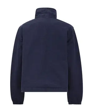 Polo Ralph Lauren High Collar Windbreaker Jacket With Iconic Pony Logo - Blue