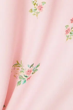 Sleeper Blossom Floral-print Satin Shirt