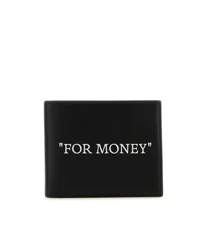 Off-White Quote Bifold Wallet - Black