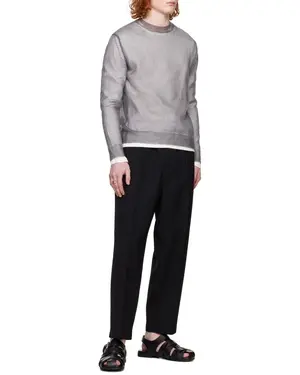 JIL SANDER Layered Translucent Jumper - Gray