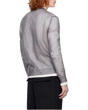 JIL SANDER Layered Translucent Jumper - Gray