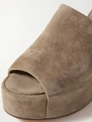 Gabriela Hearst Round Toe High Heel Sandals