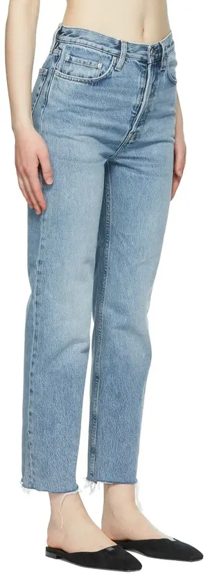 TOTEME Classic Cut Cropped Jeans - Gray