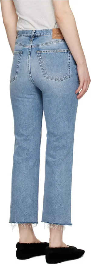 TOTEME Classic Cut Cropped Jeans - Gray