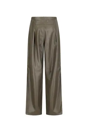 DARKPARK Faux Leather Tie Waist Pants
