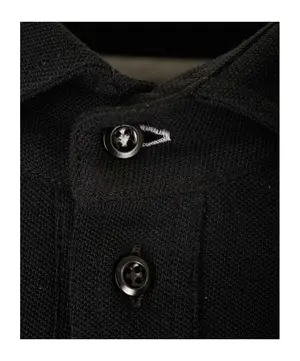 Brunello Cucinelli Long Sleeved Buttoned Polo Shirt - Black