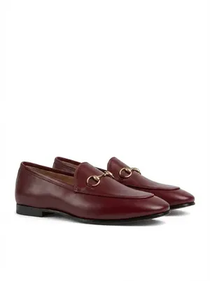 Gucci Jordaan Horsebit Loafers - Red